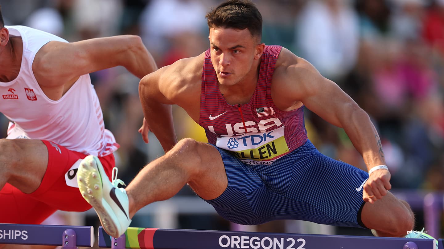 Balancing Football And Track, Devon Allen Takes Aim At The 110 Hurdles World Record | Team USA